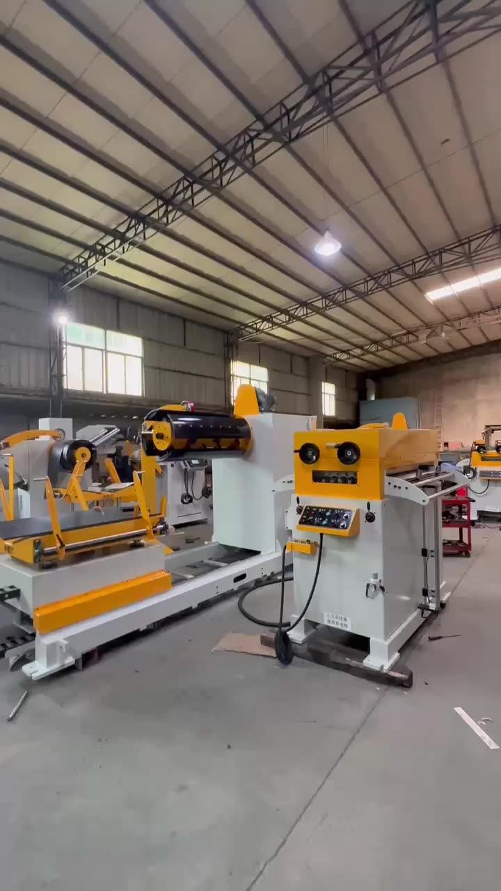 Manual/hydraulic Decoiler Simple Metal Strip Coil Decoiler Straightener ...