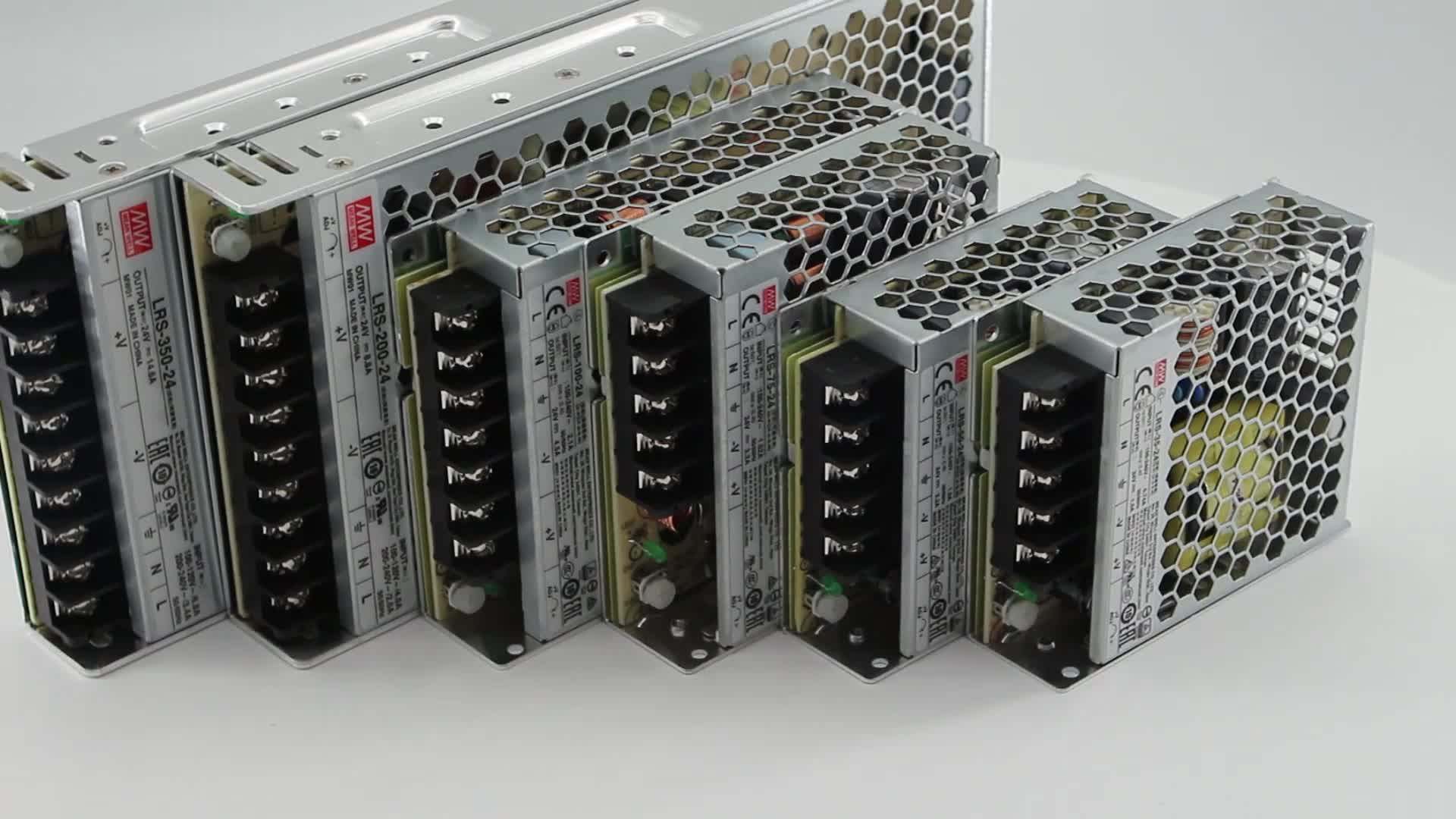 Meanwell 24vdc Single Output Smps Lrs-200-24 1u Rack 24v 200w Switching ...