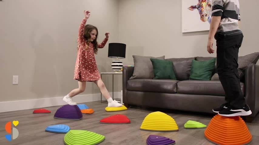 Stepping Stones For Kids Balance Children Jump Forward Multicolor ...