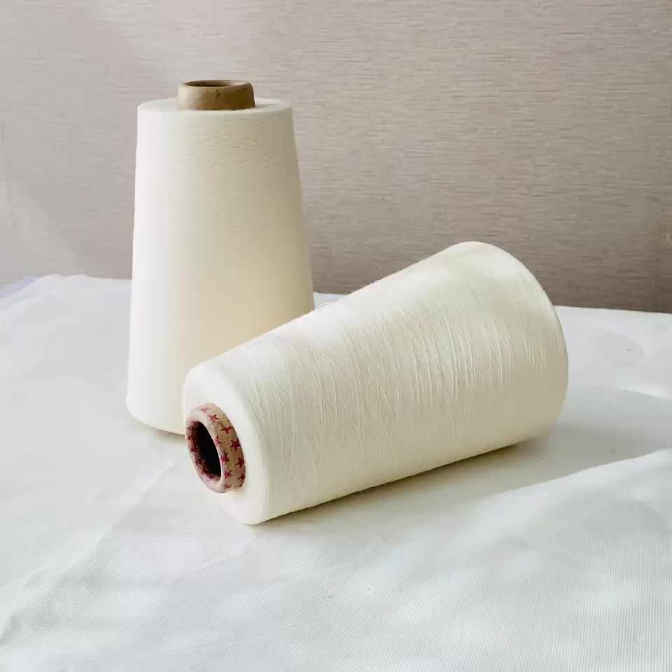 Ne 20s/1 100% Cotton Combed Compact Contamination Free Yarn For ...