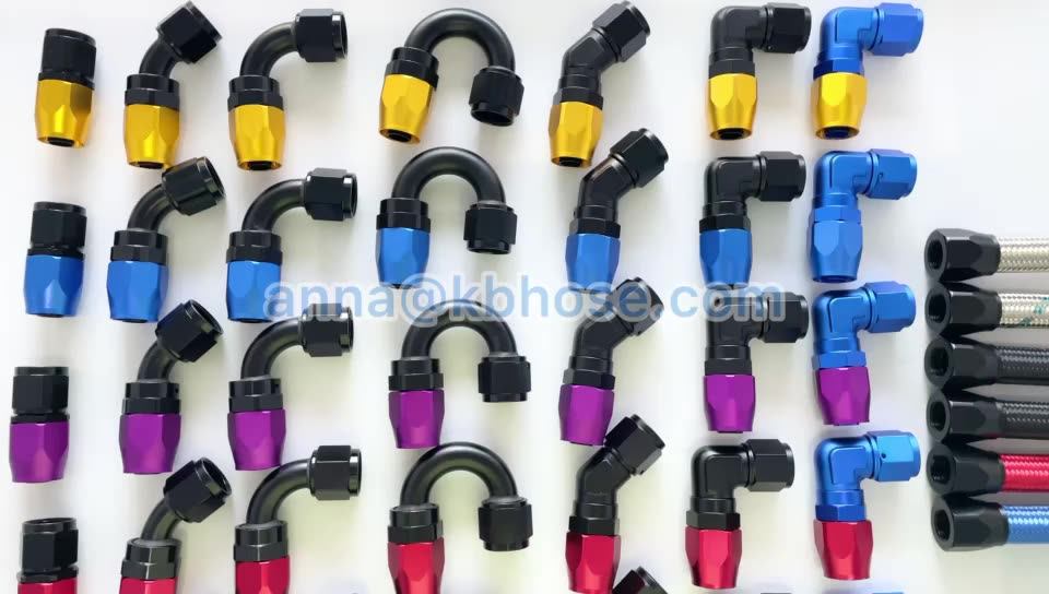 An4 An6 An8 An10 An12 An16 Car 90degree Aluminum Alloy Forged Oil Fuel ...