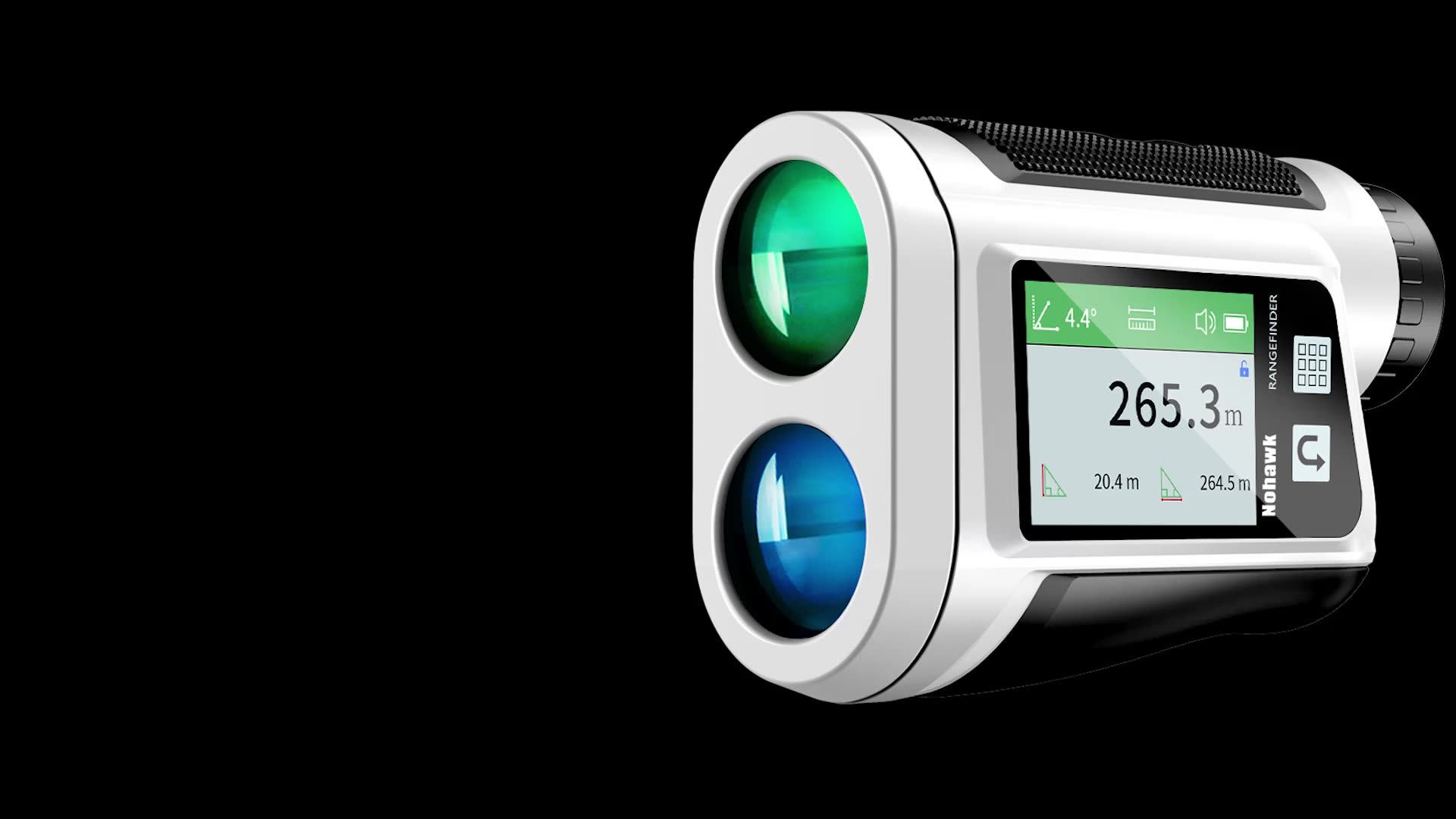 Nohawk 800m Waterproof Range Finder Rechargeable Hunting Digital Golf ...