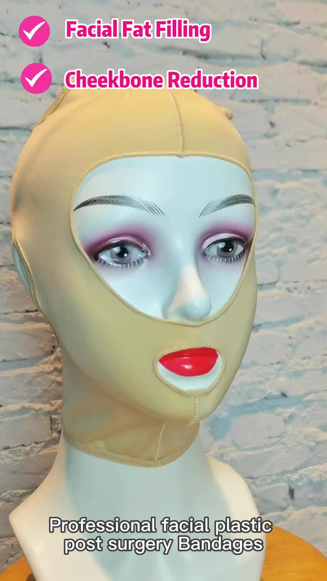 Post Op Women Reduce Double Chin Fajas Faciales Thin Face Lift Up ...