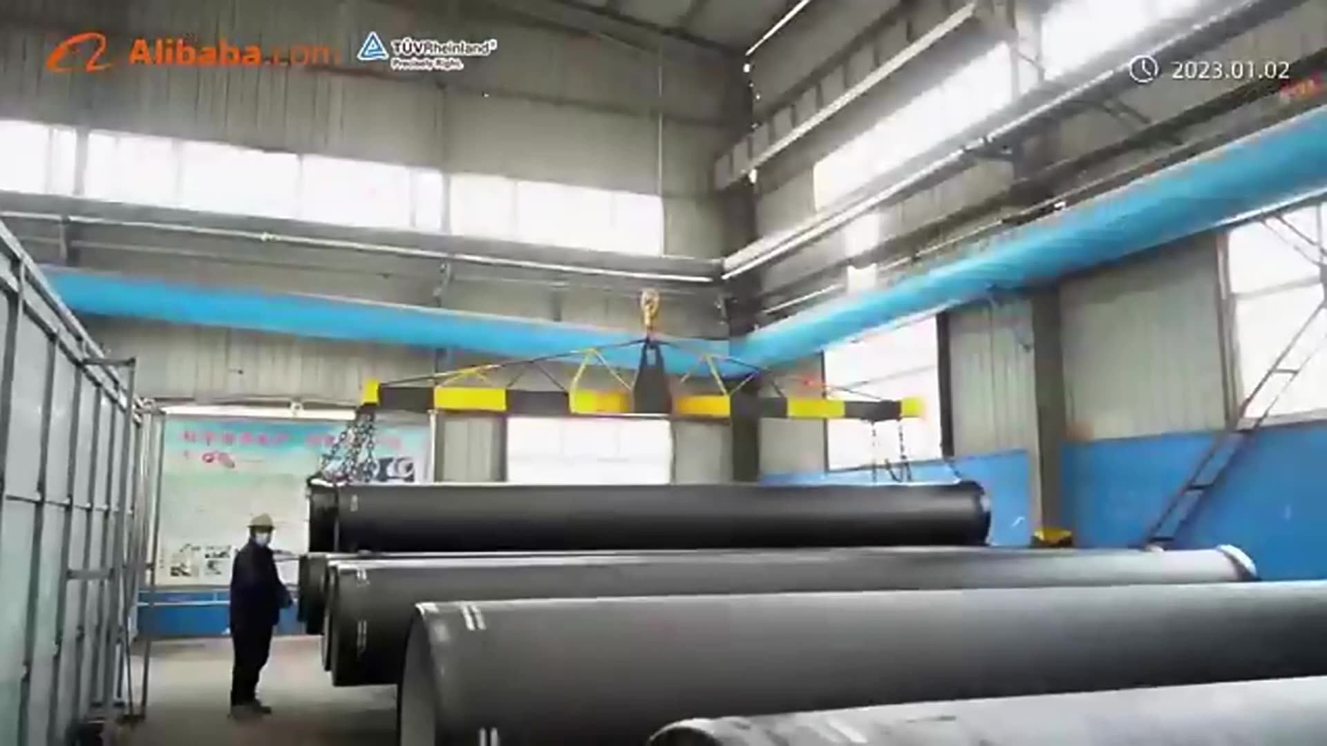 Ductile Iron Pipe En 545 Iso Surface Cast Welded Epoxy Lining Liquid ...