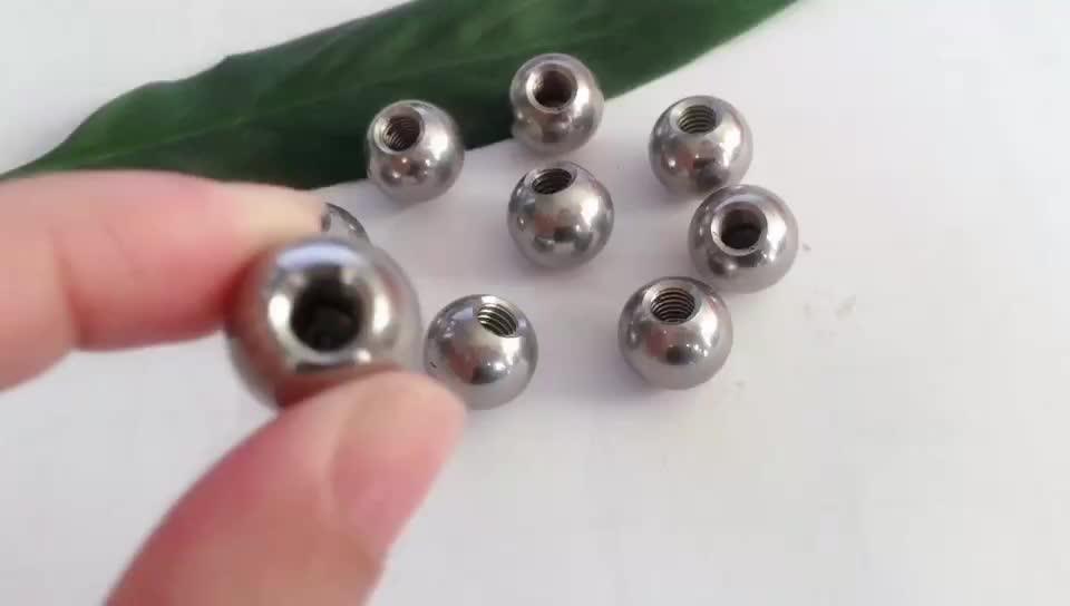 Tapped Hole Steel Sphere 6mm 8mm Stainless Steel Ball Threaded M3 For ...