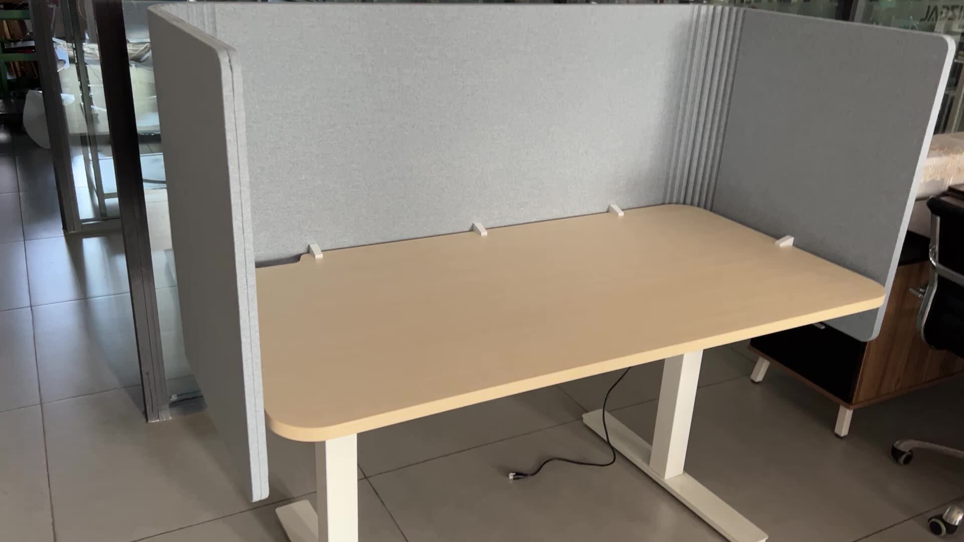 Office Customized U Shaped Continuous Acoustic Desktop Divider Privacy ...