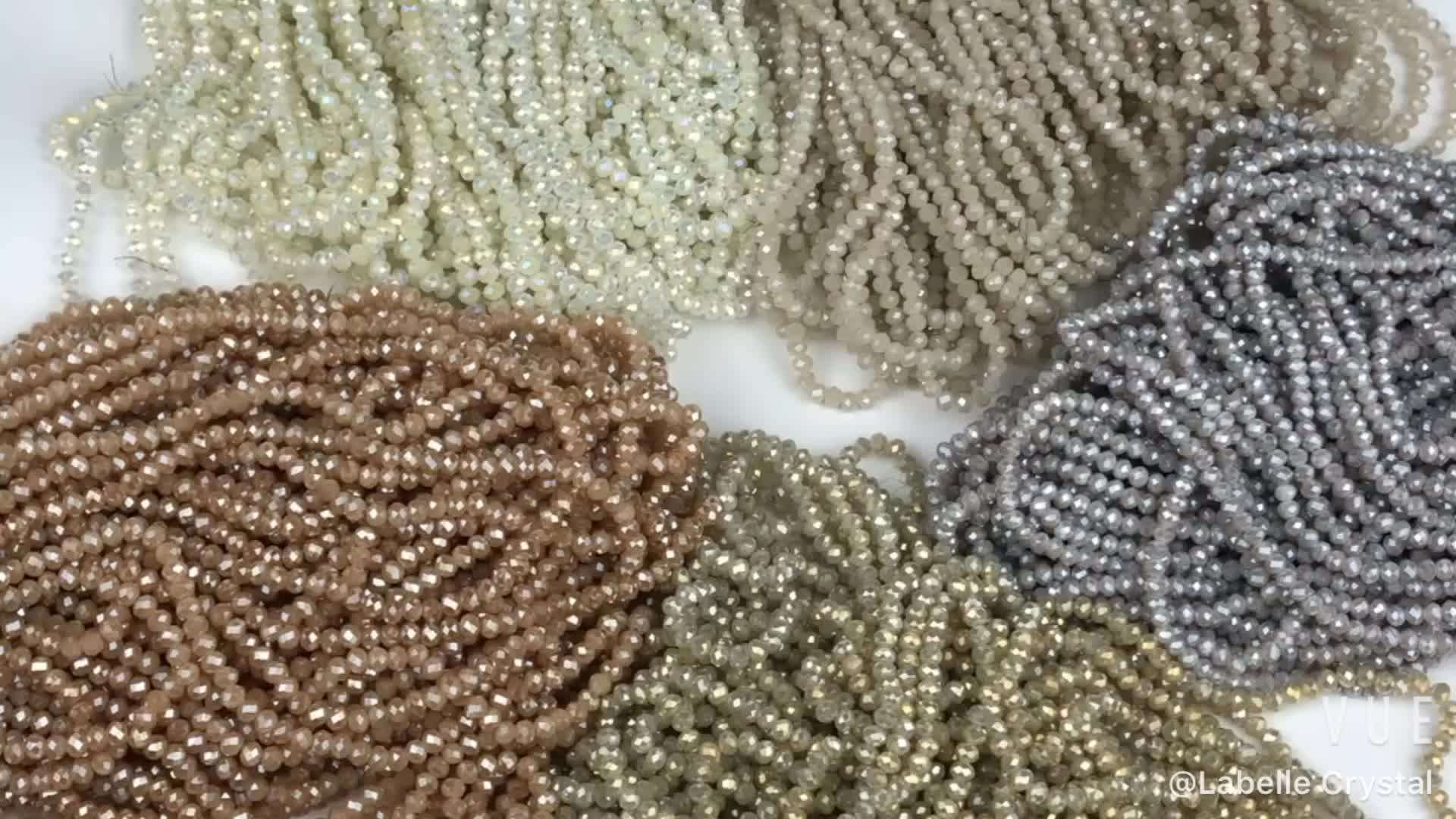 4mm Rondelle Crystal Beads Fire Polished Czech Glass Beads ...