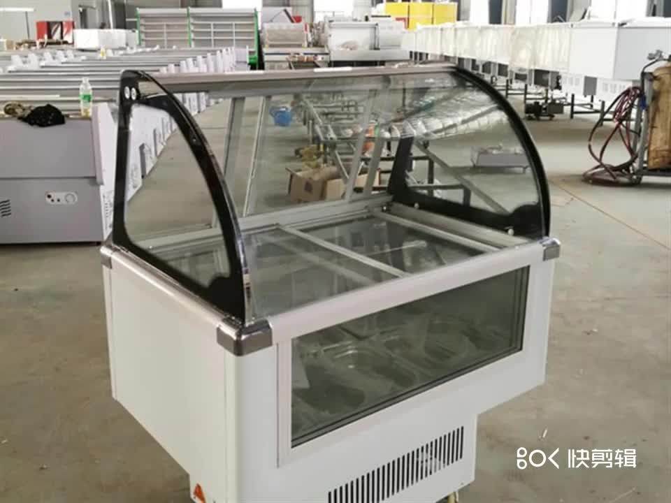 Portable Mini Small Counter Showcase Refrigerator Italian Gelato ...