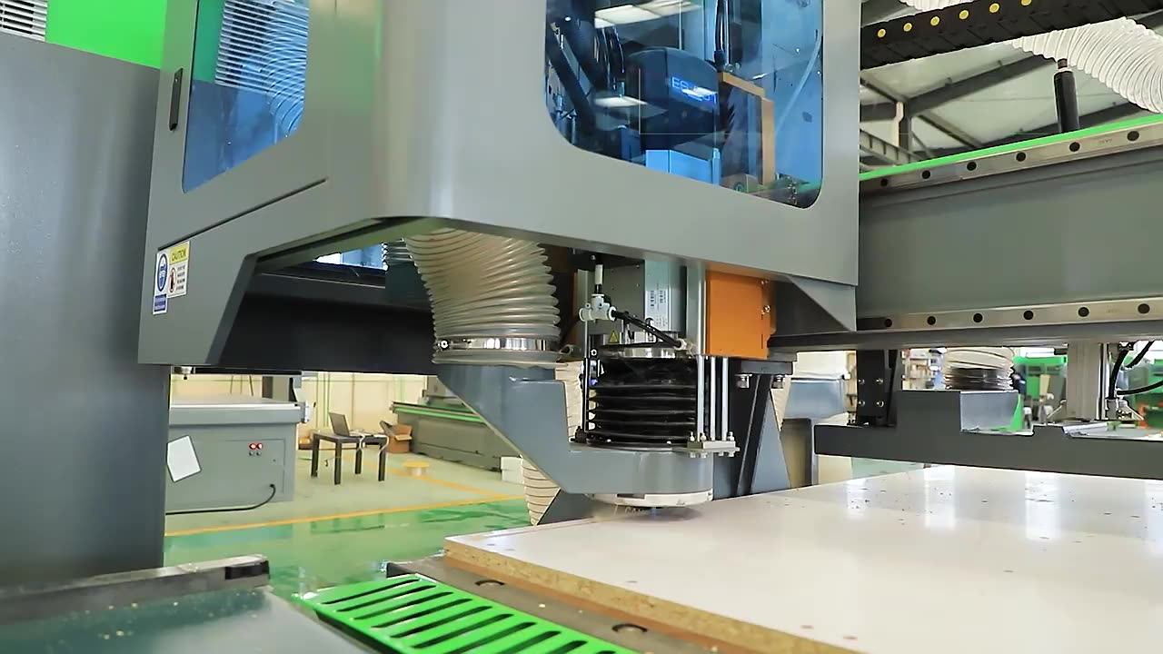 Labeling Nesting Cnc Router Professional Fully Automatic Furniture ...