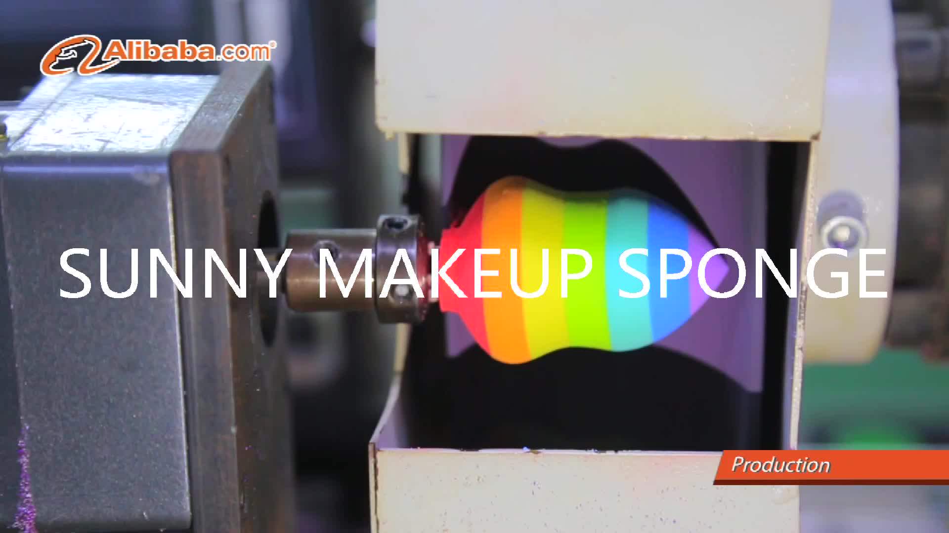 Customized Logo Beauty Sponge Package Round Container Makeup Puff Pvc ...