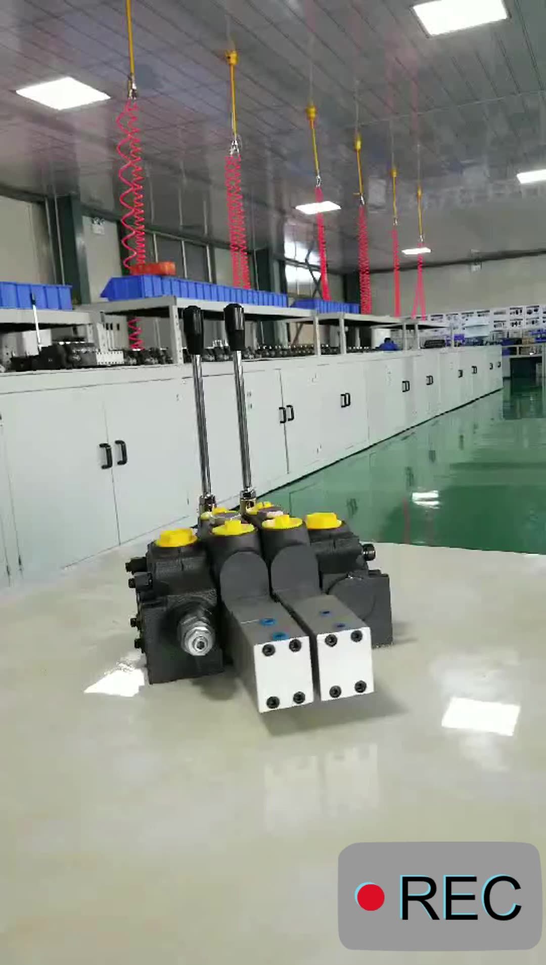 Dcv40 2 Spool Casting Iron Hydraulic Monoblock Directional Microswitch ...