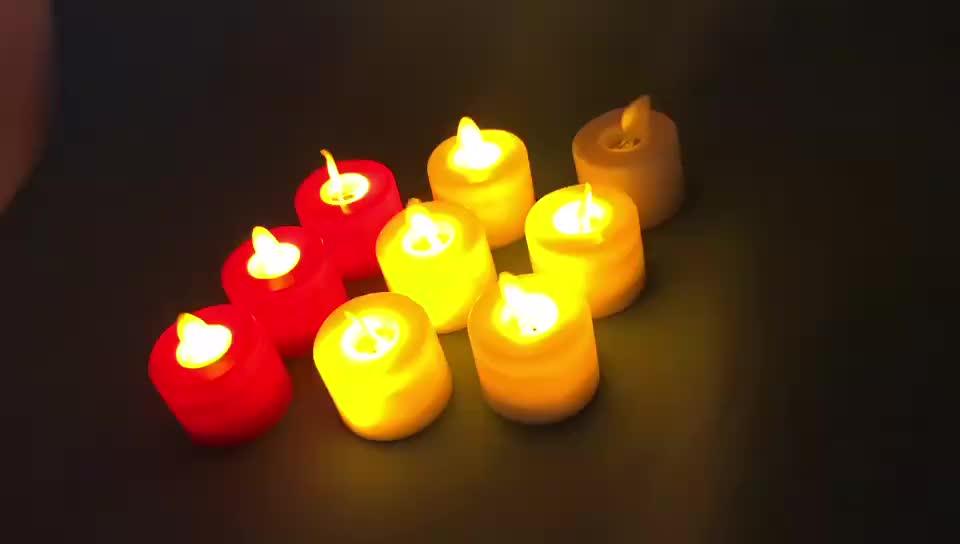 Flameless Led Tea Light Realistic Candles Battery Operated Warm White ...