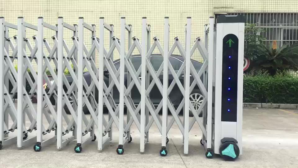 Hot Sale Retractable Gates Sliding Door Motor Gate Aluminum Trackless ...
