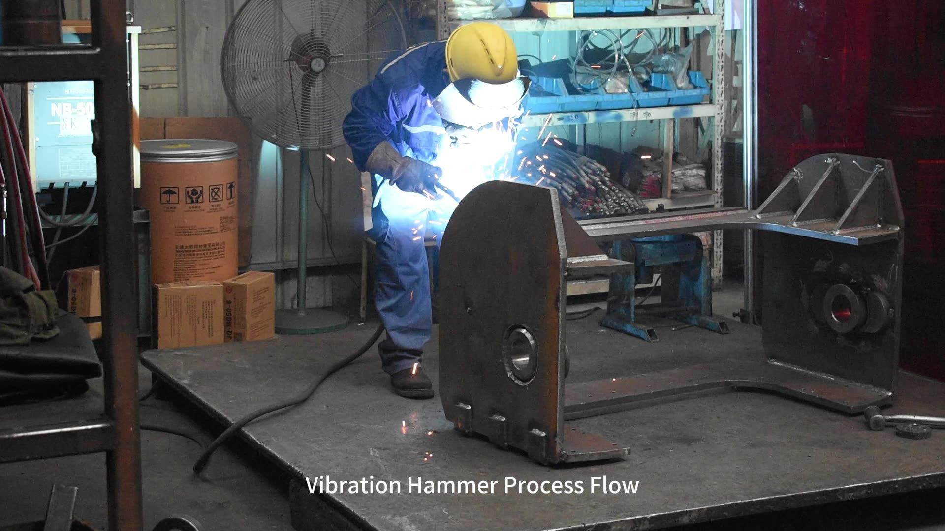 New Excavator Vibro Hammer Sheet Pile Driver Casing With Reliable Motor ...