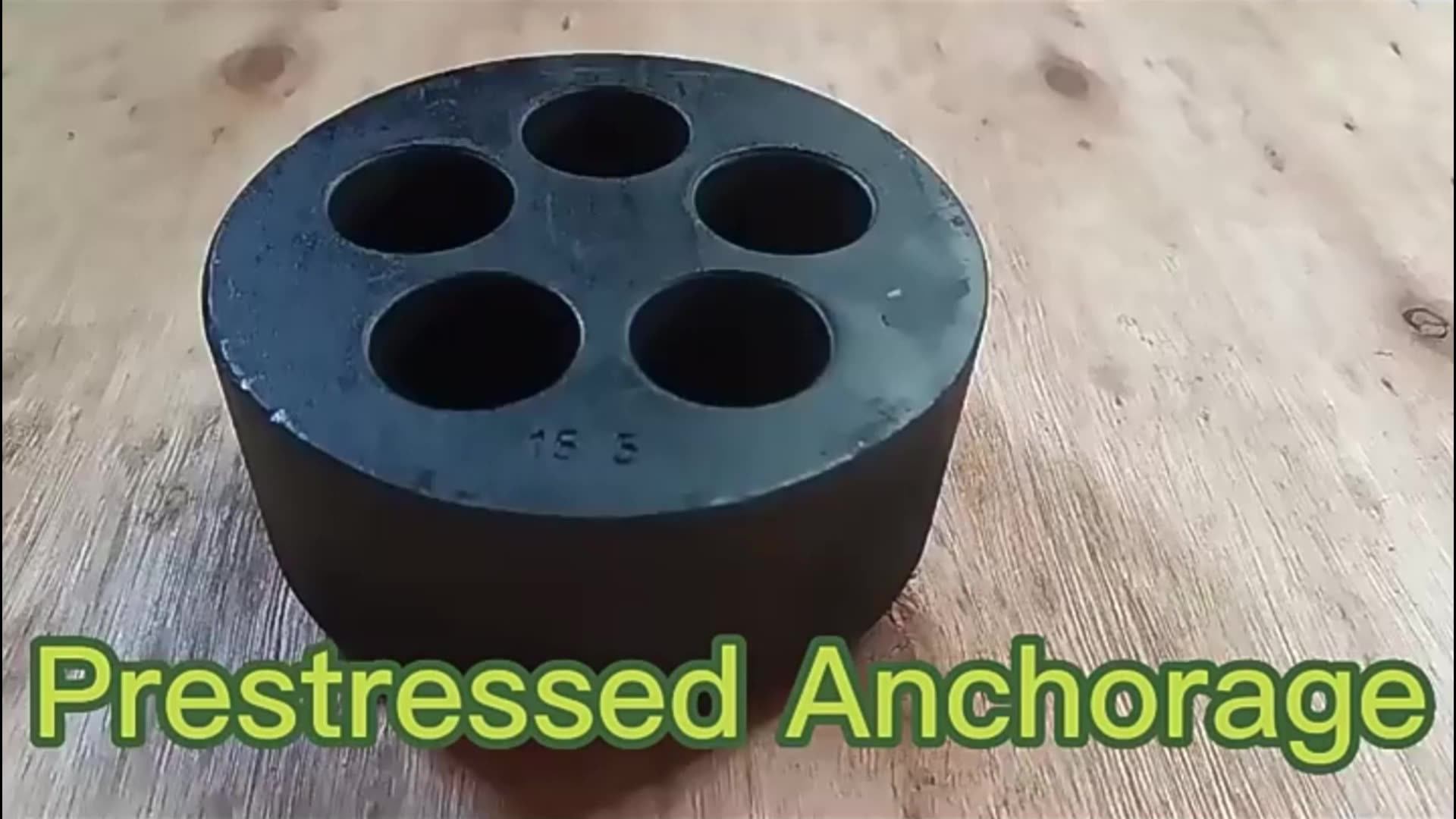 5 Holes 1524mm Post Tension Prestressing Anchorage Wedge For Bridge ...