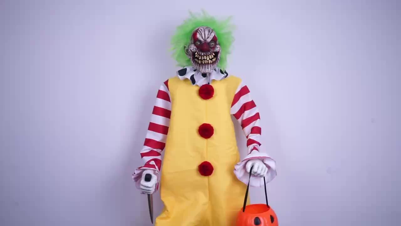 Props Clown Motion Sensor Big Decoration Animated Props Halloween ...
