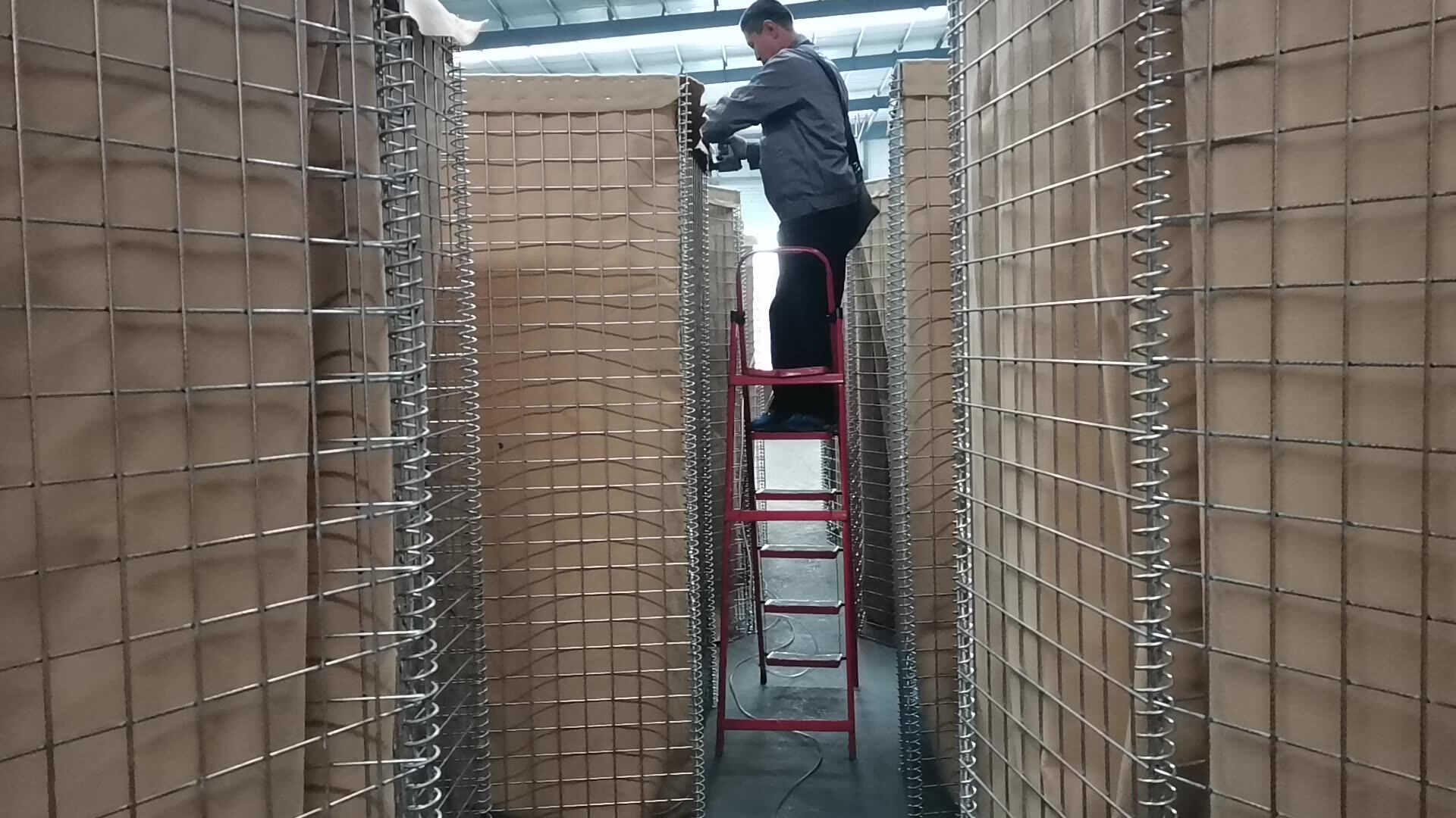 Galvanized Welded Gabion Mesh Retaining Wall Bastion Sandbags Defense ...