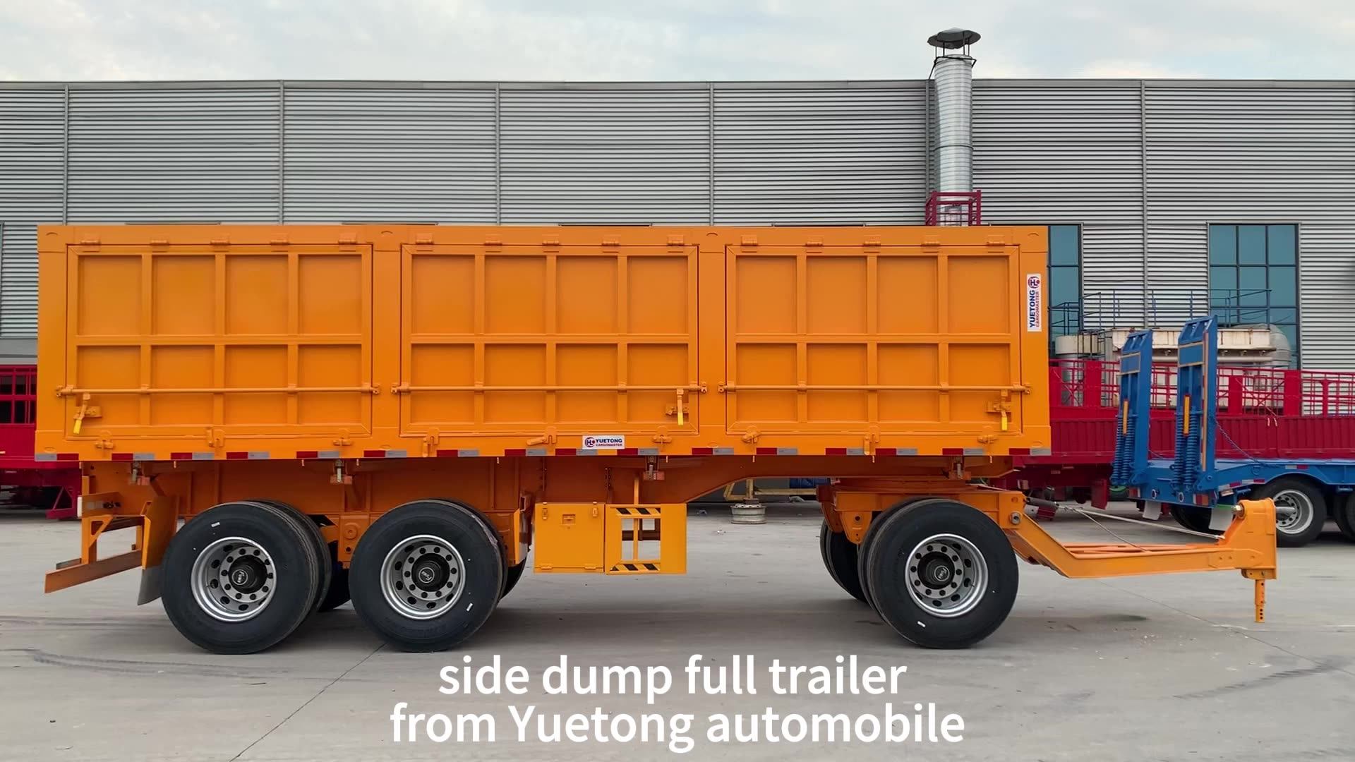 China Factory 2 Axles Hydraulic Cylinder Fully Welded Tipper Full Truck ...