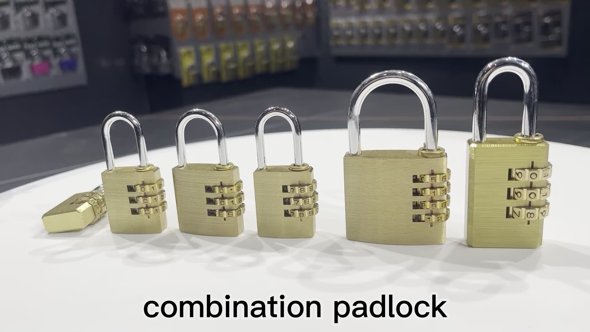 Combination Padlock Lock Portable Metal Cabinet Storage 3/4 Digit ...