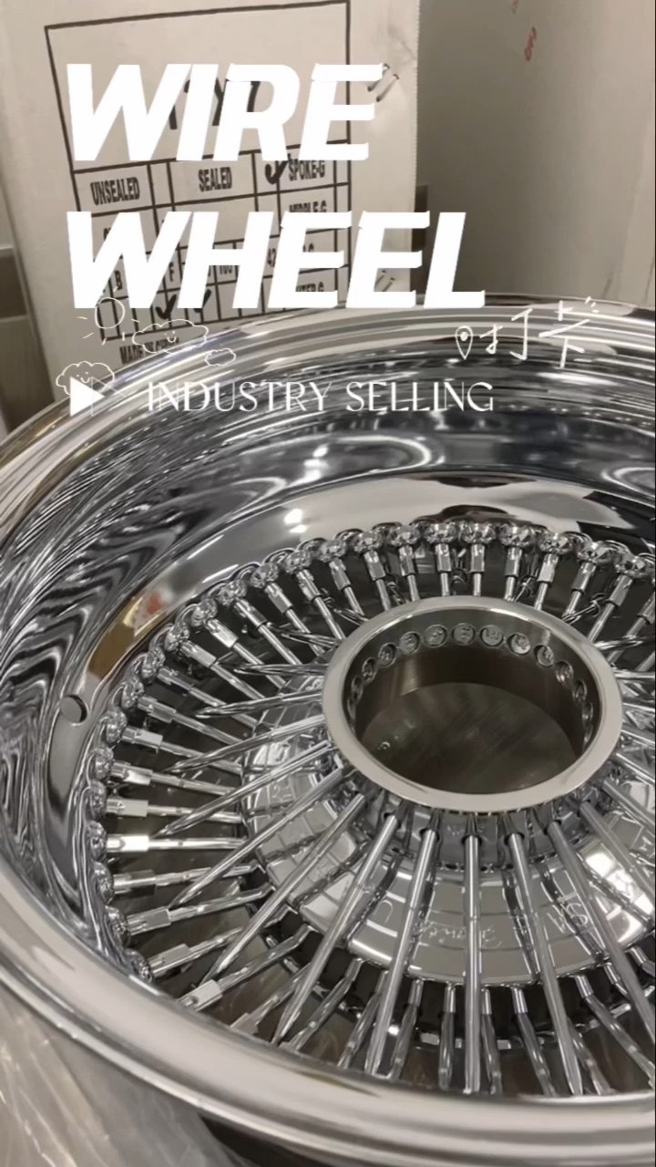 15x7" Wire Wheels Standard 72-spoke Cross Lace Chrome Rims - Buy Wire ...