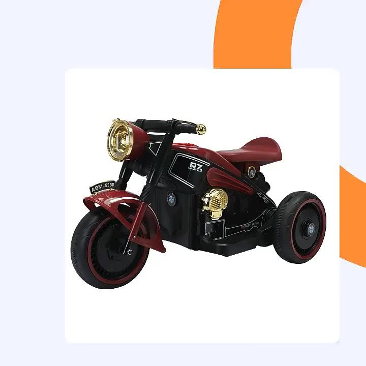 6v 4a Kids Electric Motorcycle Three-wheeled Motorbike Ride-on Cars For ...