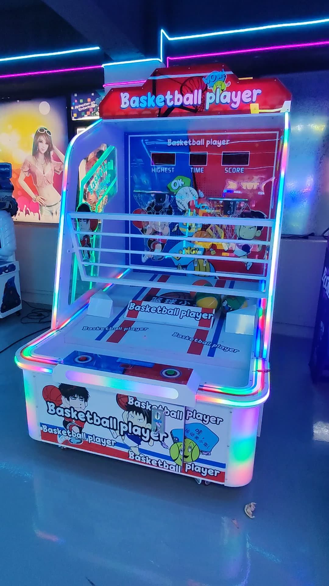 Hot Sale Street Hoops Automatic Electronic Buy Coin Operated Shooting ...