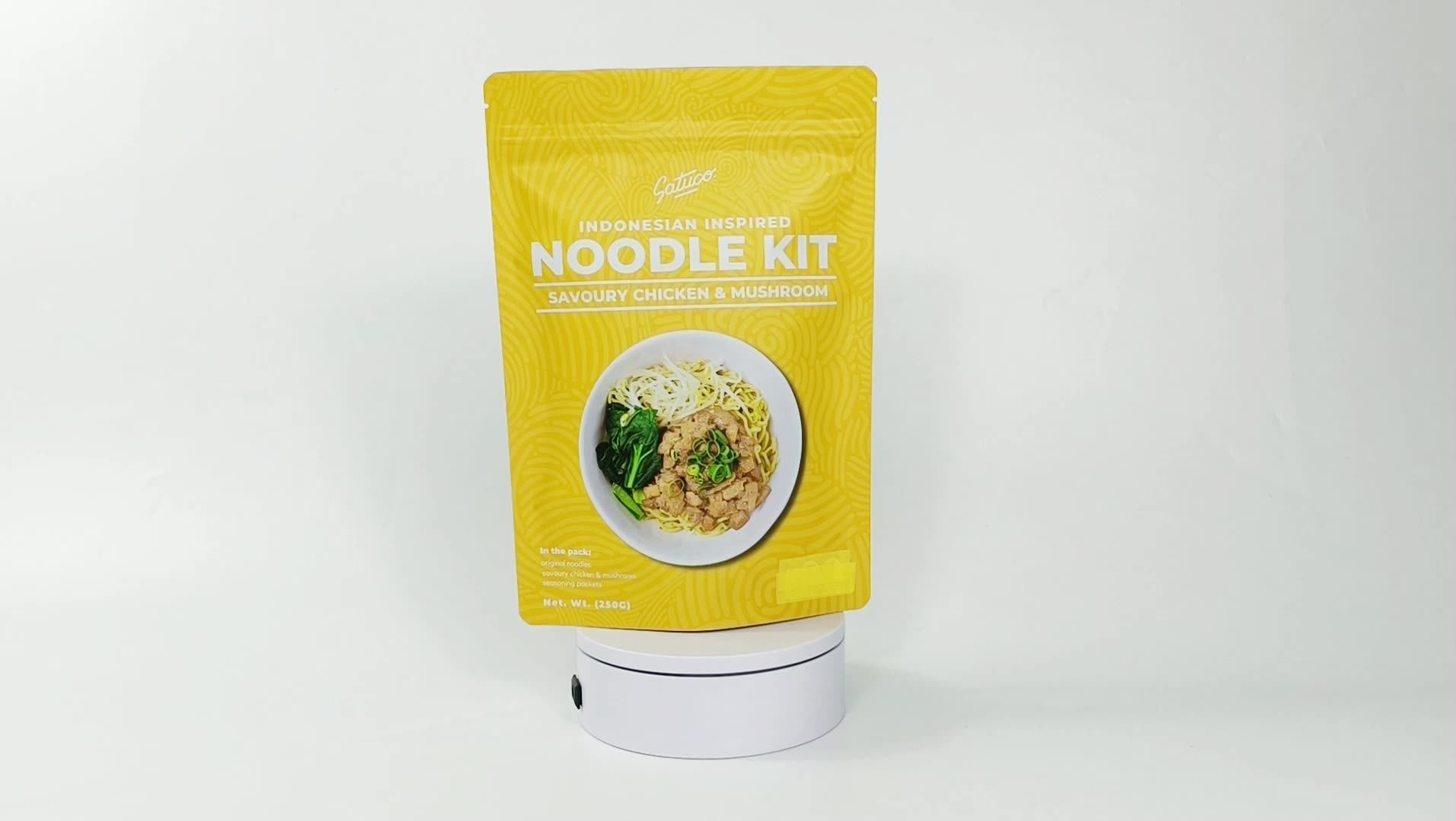 Custom Printed Matte Small Sachet Heat Stand Up Pouch With Ziplock ...