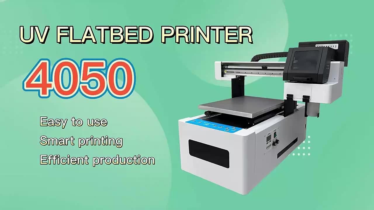 Small Size Uv Flatbed Printer 4050 Uv Printing Machine Dual Xp600 ...