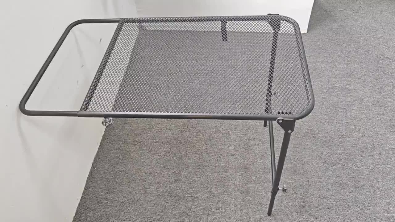 Tailgater Tire Table Black Powder Coated Steel Iron Mesh Metal Mesh ...