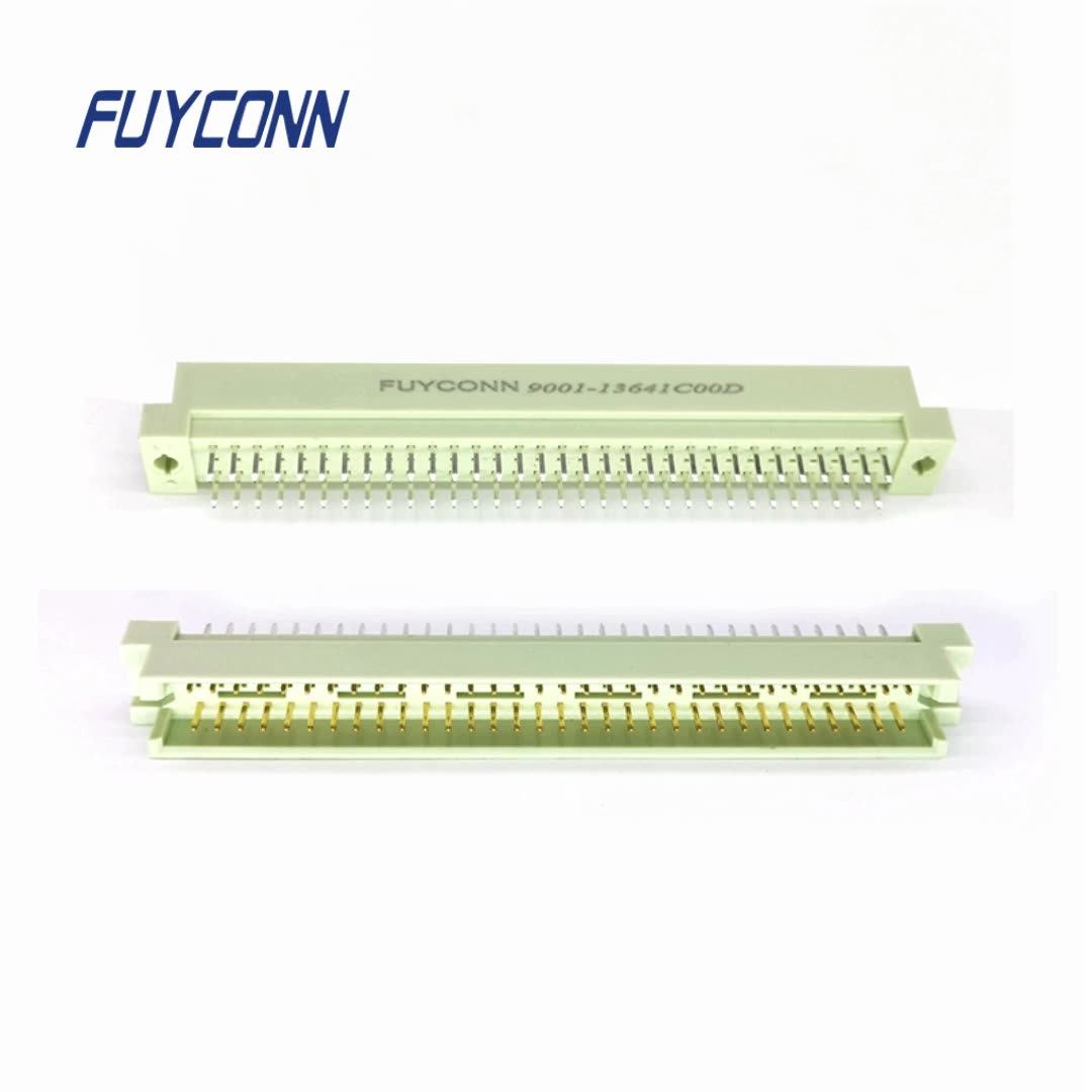 R Type Straight Pcb 2.54mm Connector,3rows 2*32pin 64pin Male Din41612 ...