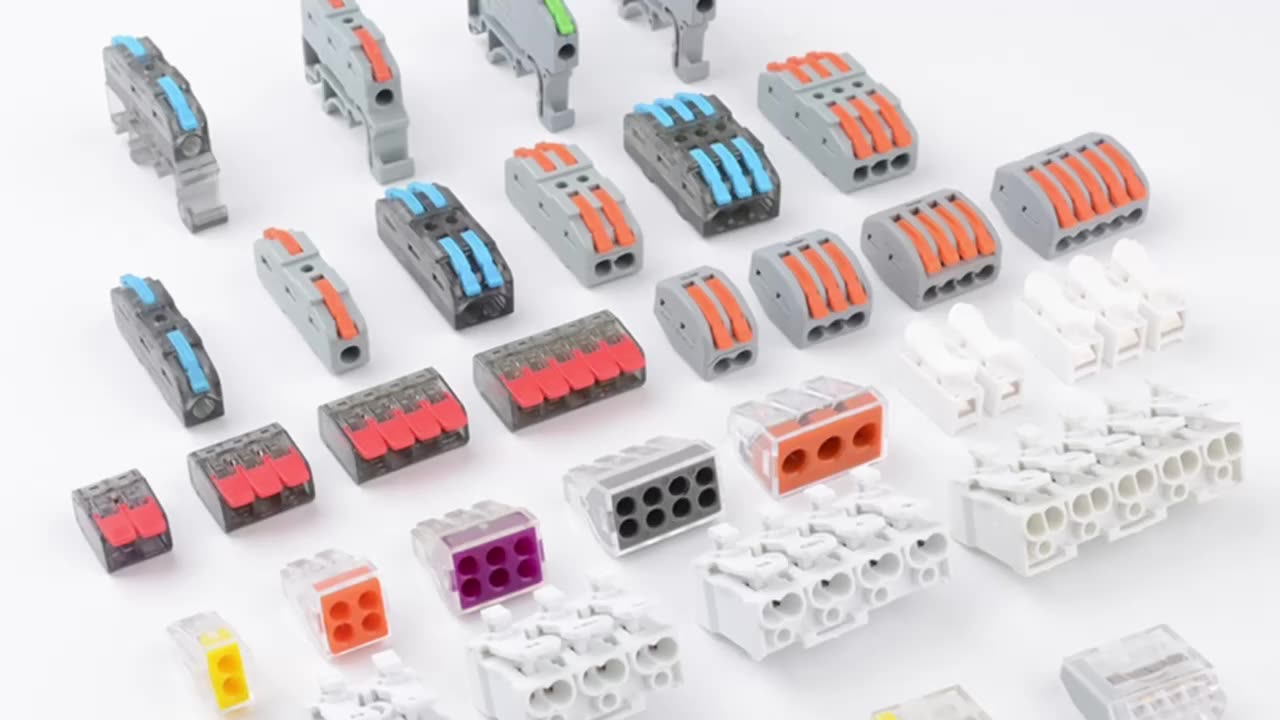 New Item Push In Quick Splice Spring Cable Lever 32a/450v Terminal ...