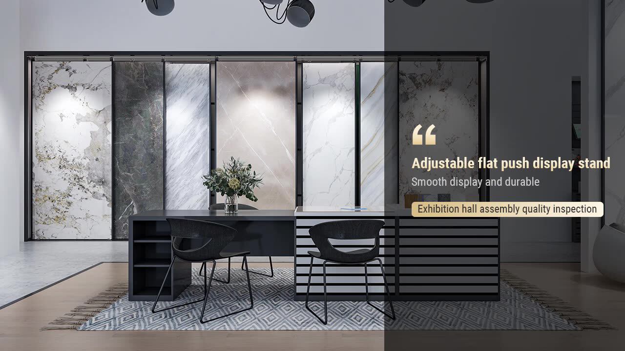 Customize Push-pull Quartz Granite Sample Display Large Ceramic Tile ...