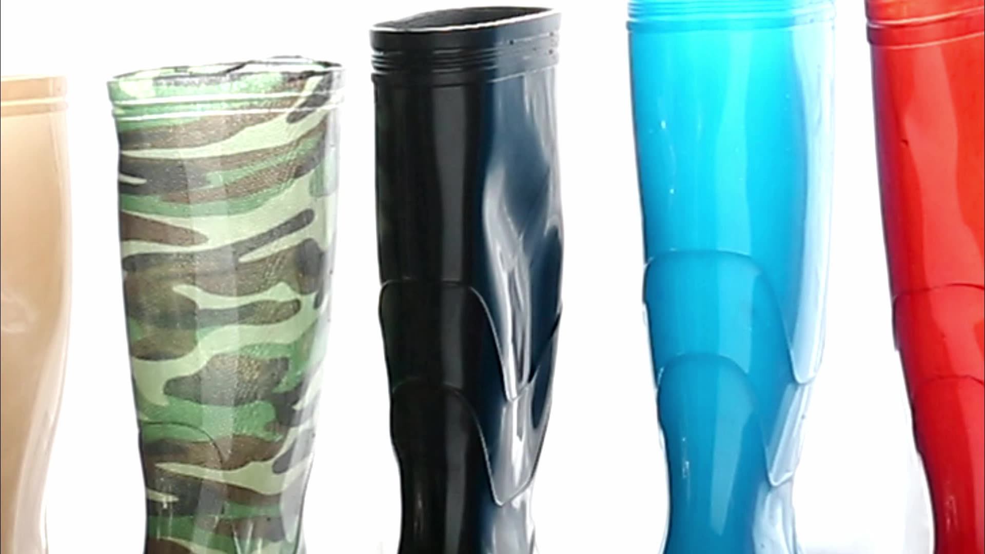 Yellow Pvc Plastic Safety Working Boot Work Soft Guzu Waterproof Rain ...