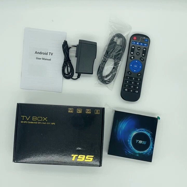 T95 4gb 64gb Android Tv Box 10,0 Smart Tvbox H616 2,4g Wifi Hdr 4k H ...