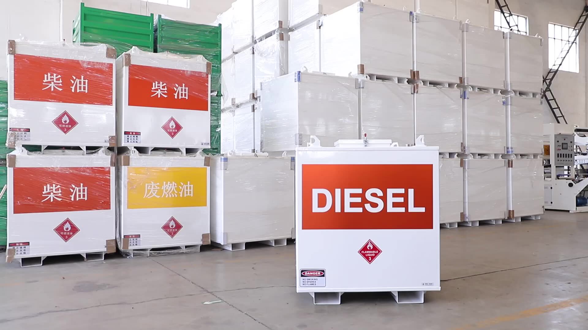 Sumac 1000l Carbon Steel Double Deck Self Bunded Fuel Storage Tank/oil ...