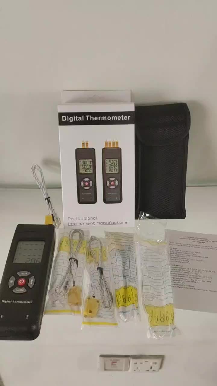 Four Channel Digital Thermometer 4 K-type Thermocouple Sensor 1350c ...