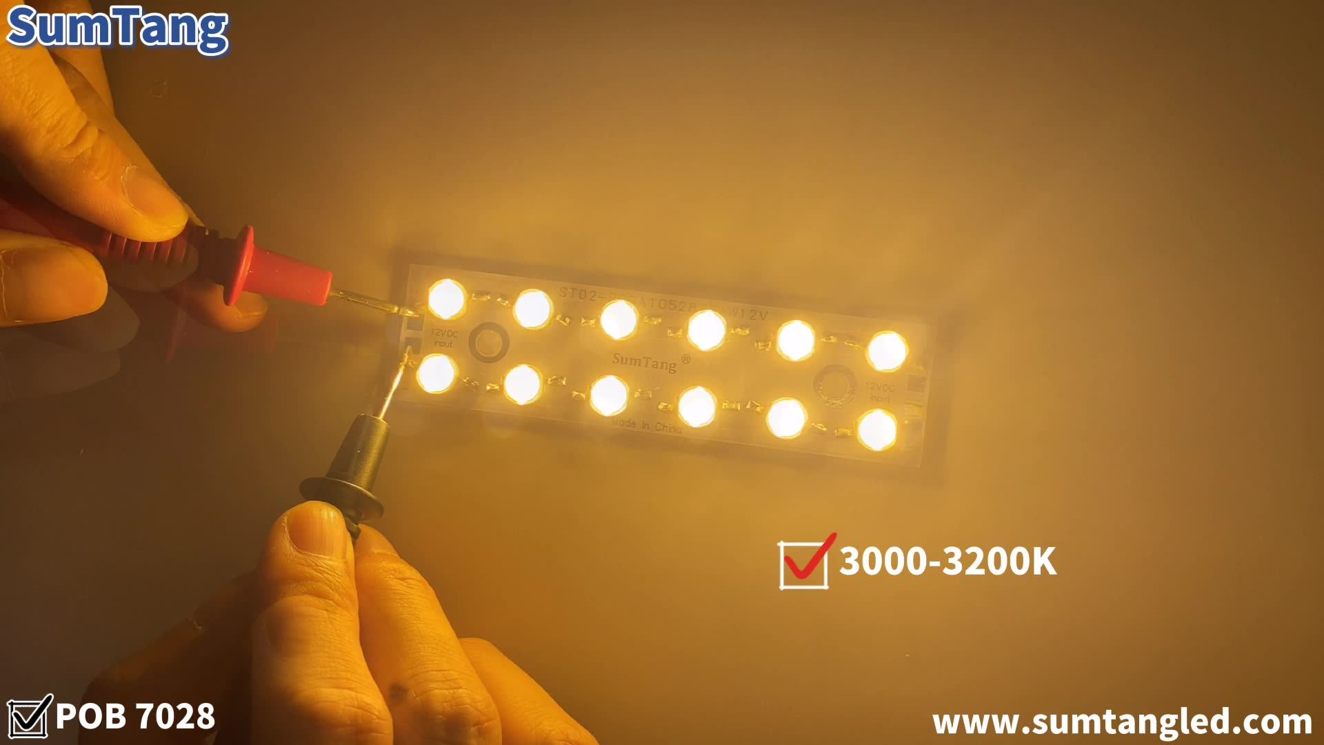 70*28*2mm 12v Customize Led Module 3000-6000k Pob Led Chip For Vehicle ...