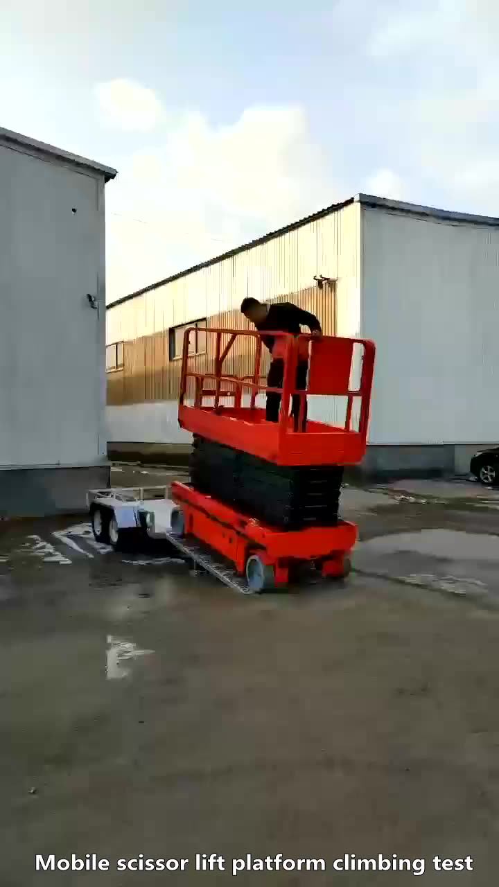 Iso Standard Full Rise Electric Robotic Pull-behind Scissor Lift Table ...