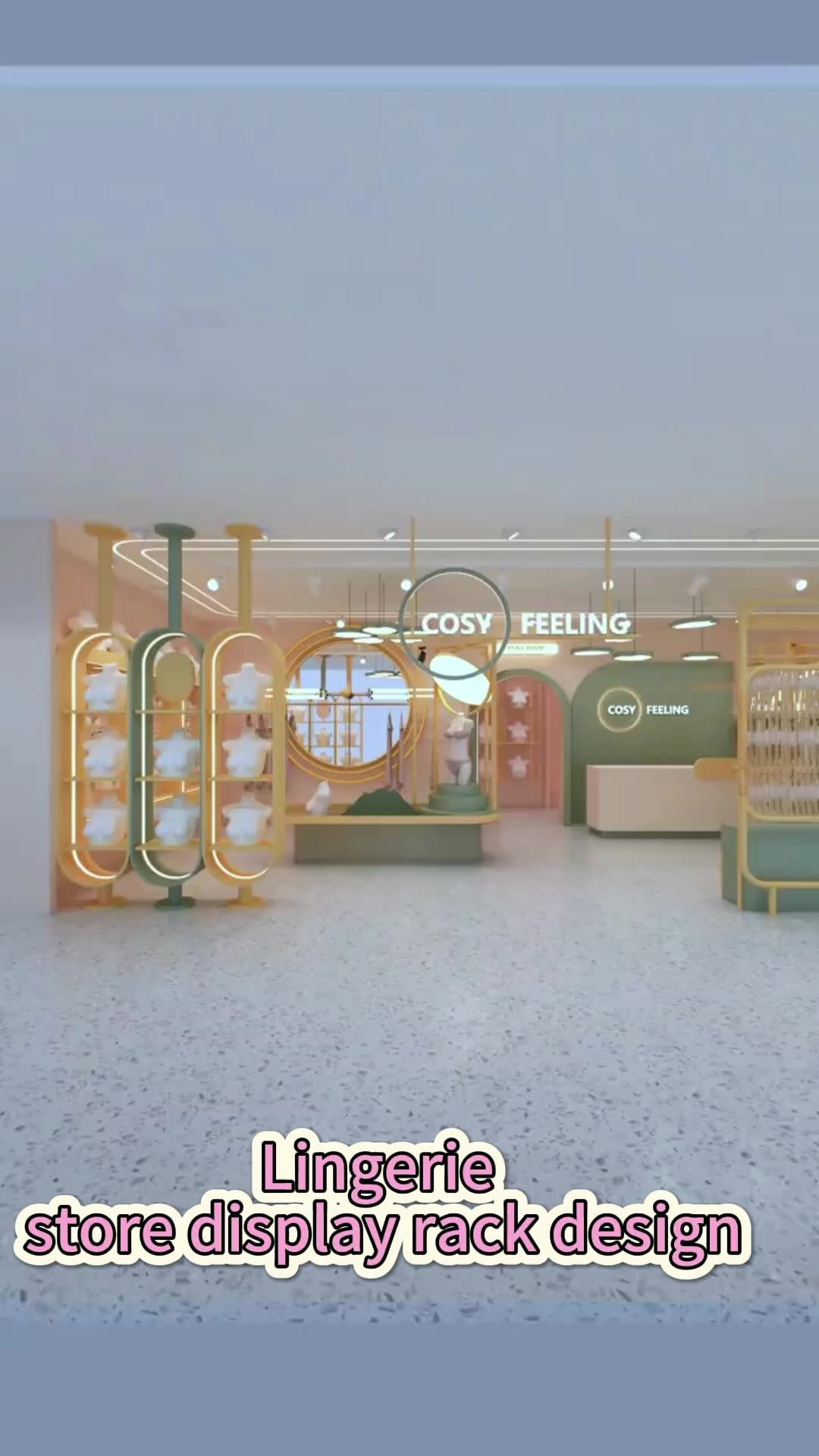 Free Design Modern Underwear Store Lingerie Display Rack Furniture ...