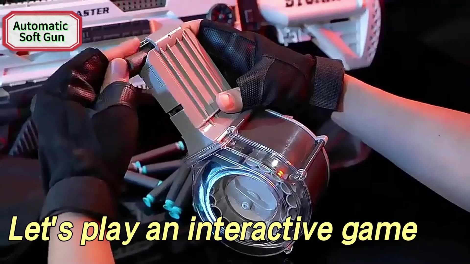 Real Shell Ejecting Toy Gun Soft Bullet Yellow Air Soft Hrowing Bomb ...