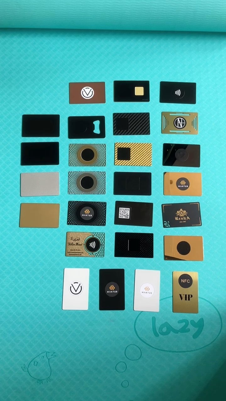 Personalized Logo Smart Metal Nfc Business Name Vip Loyalty Nfc Cards ...