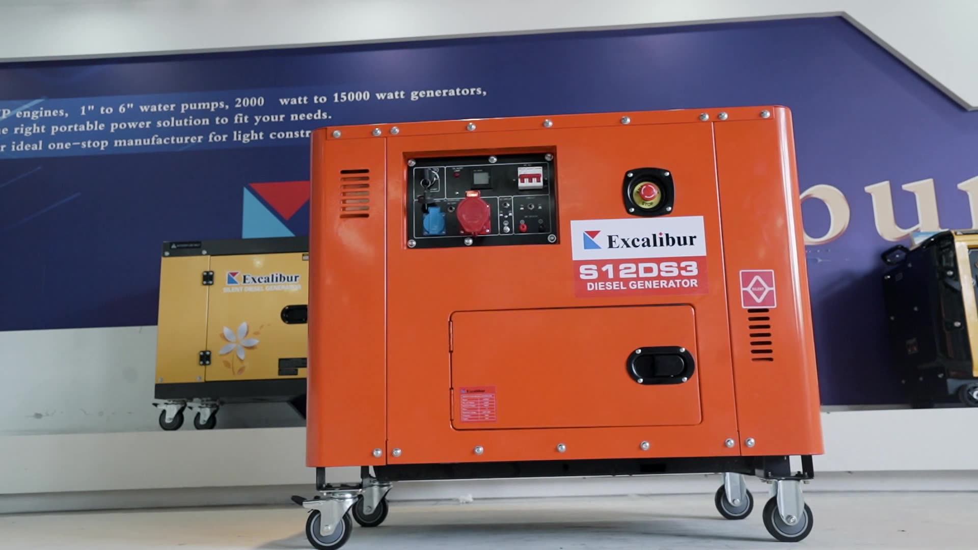 Excalibur 10000w Silent Diesel Generator Power Plant Generators Big ...