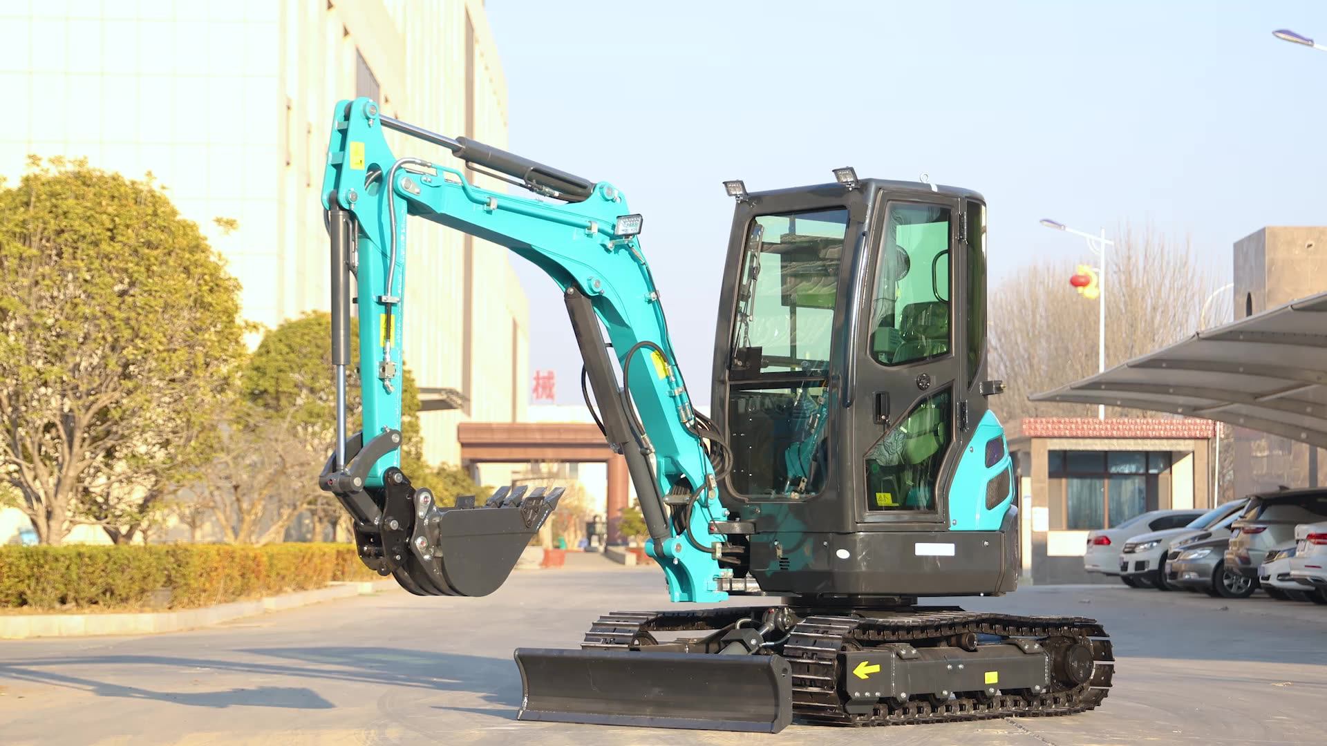 Free Shipping Mini Excavator 3 Ton Epa Farm New Crawler Digger Compact ...