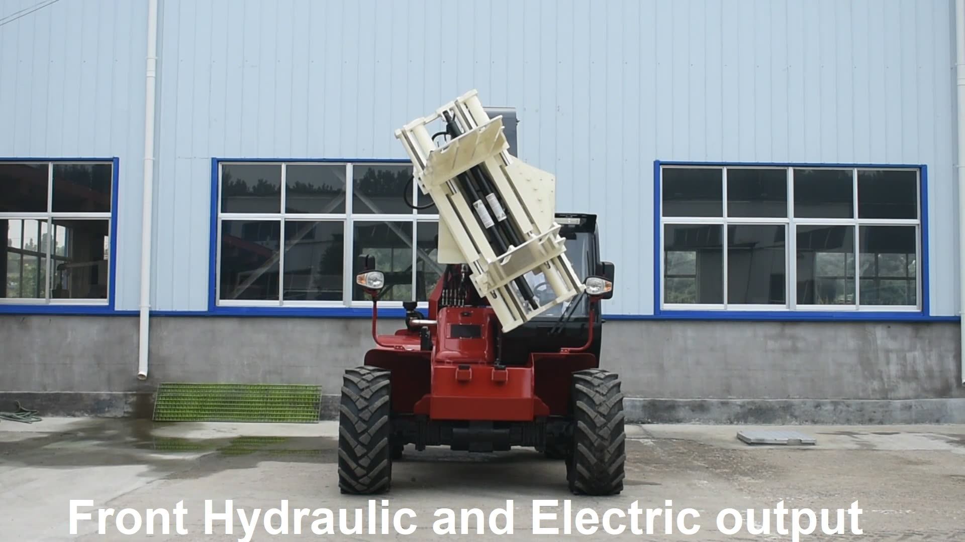 Telescoping Bale Clamp Mini Side Loader Forklift For Forest Agriculture ...