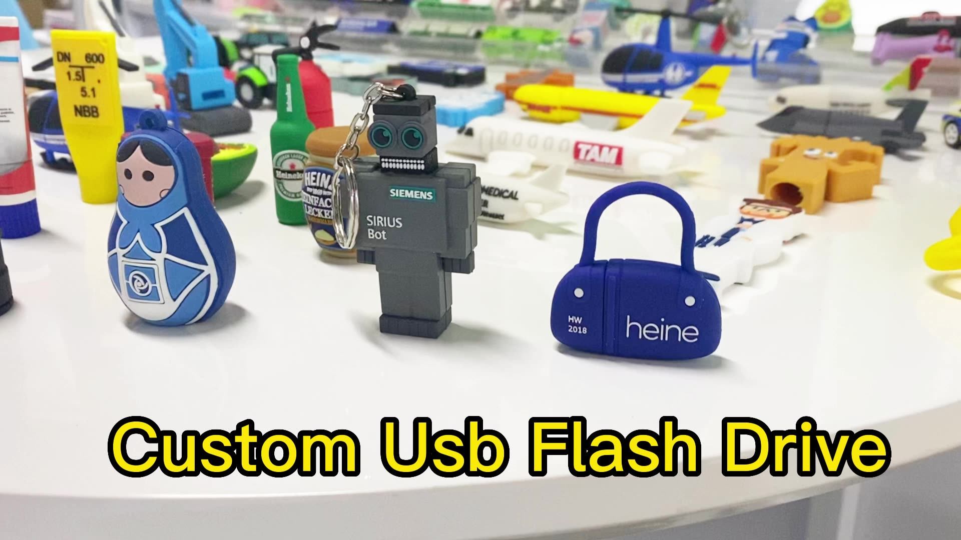 Personalized Design Your Idea 3d Shape Logo Pvc Cartoon 8gb 32gb 64gb ...