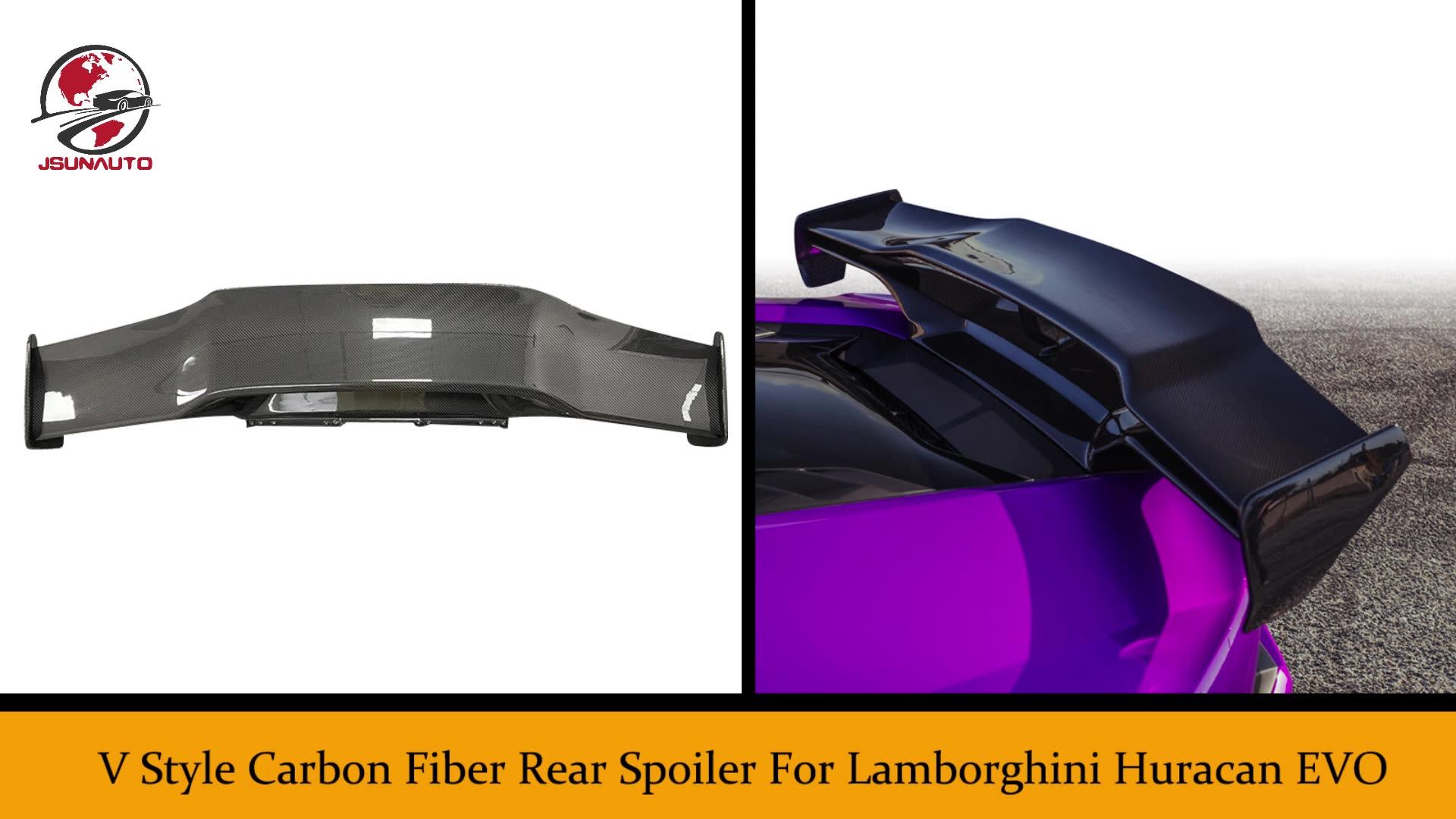 Popular New Style For Huracan Evo V Style Carbon Fiber Racing Car Rear ...