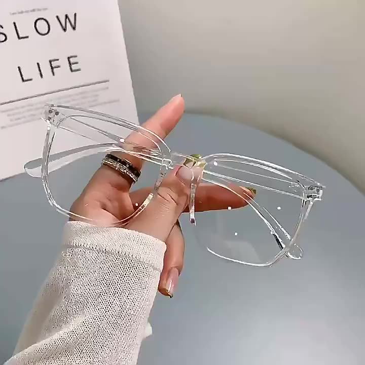 European And American Style Thickness Square Frame Splicing Contrast ...