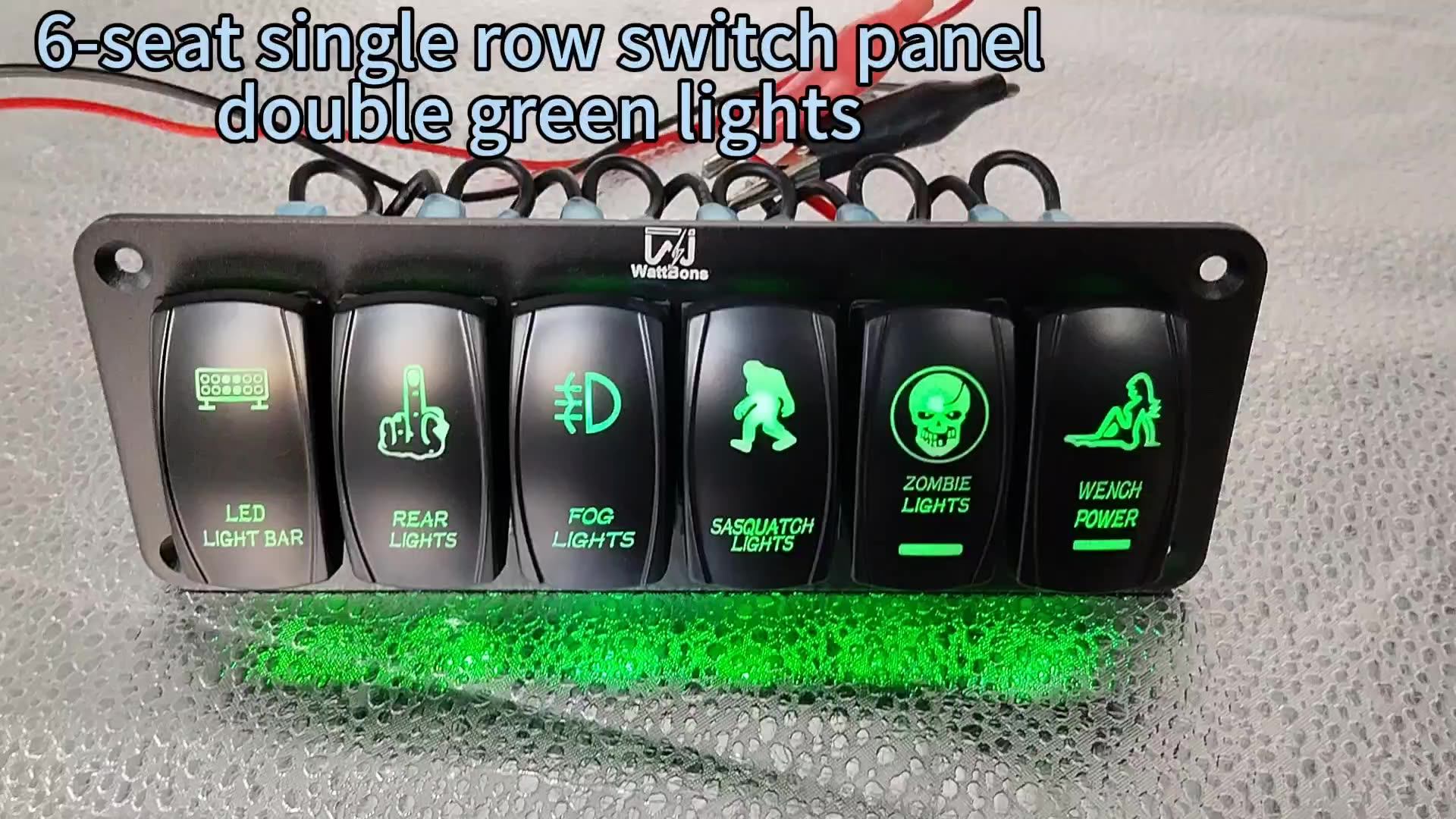 Zombie Lights Rocker Switch 12v 5 Pin 20a Waterproof Marine Boat Auto ...