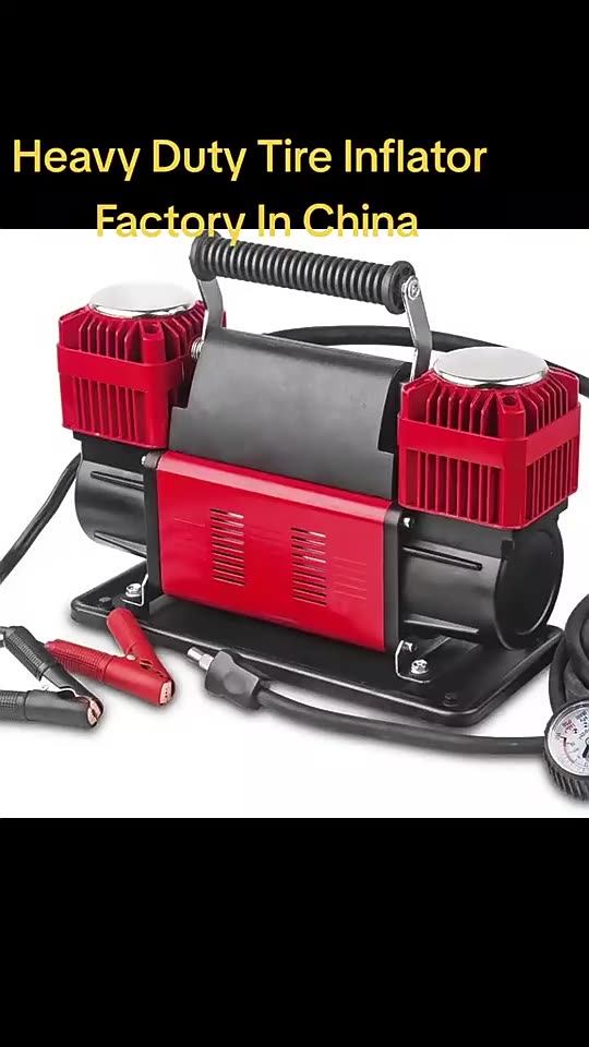 Heavy-duty 24v Air Compressor 300l 2-cylinder Tire Inflator For ...