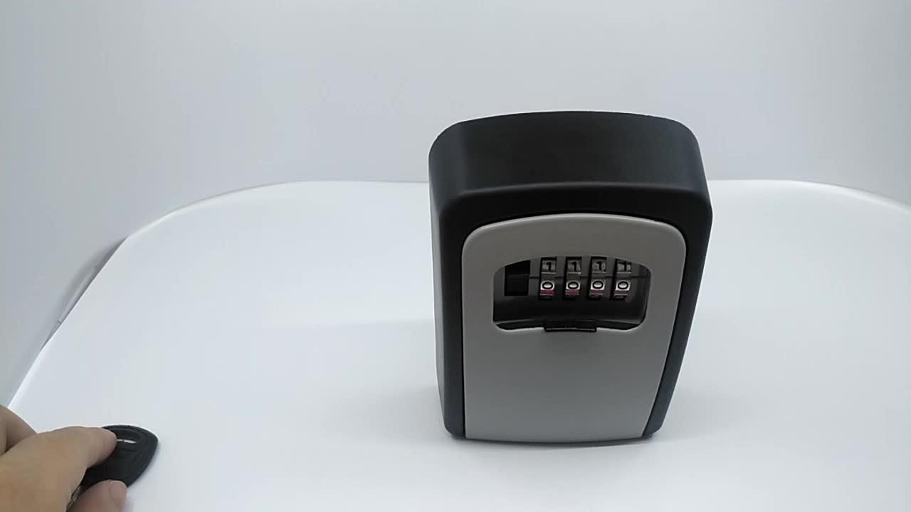Ch-803 New Model Key Safe 4 Digital Metal Key Box Code Lock - Buy Key ...